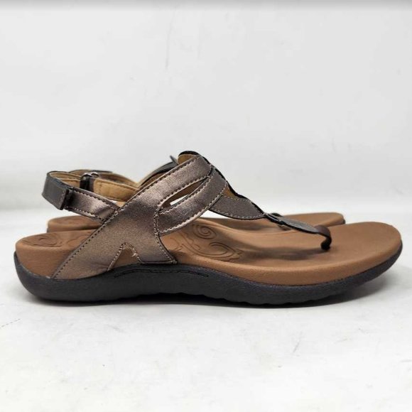 Rockport | Shoes | Womens 7w Rockport Ramona Bronze Sandals 7 Wide ...